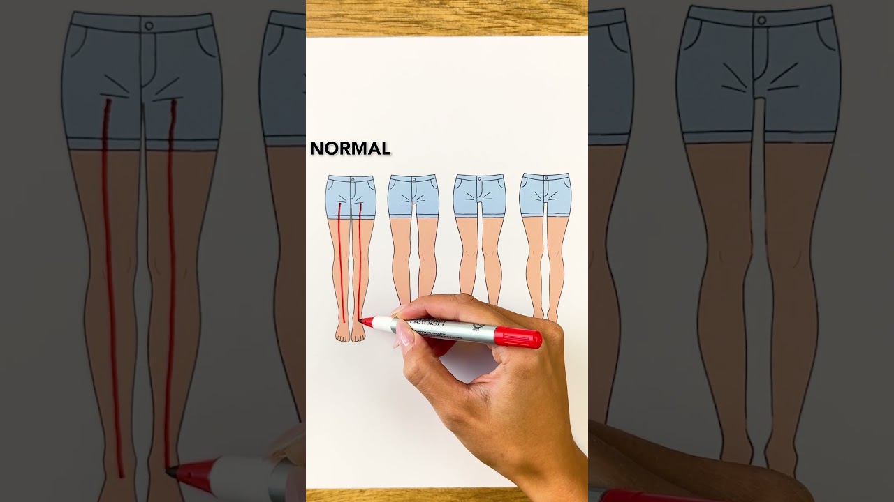 Understanding leg anatomy and vector knees🦵#shorts #drawing #tips