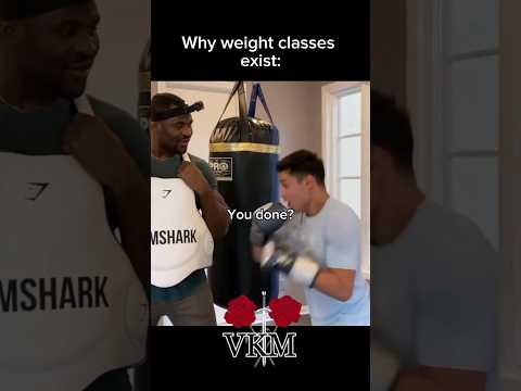 Francis Ngannou shows Ryan Garcia why weight classes exist 😂🥊