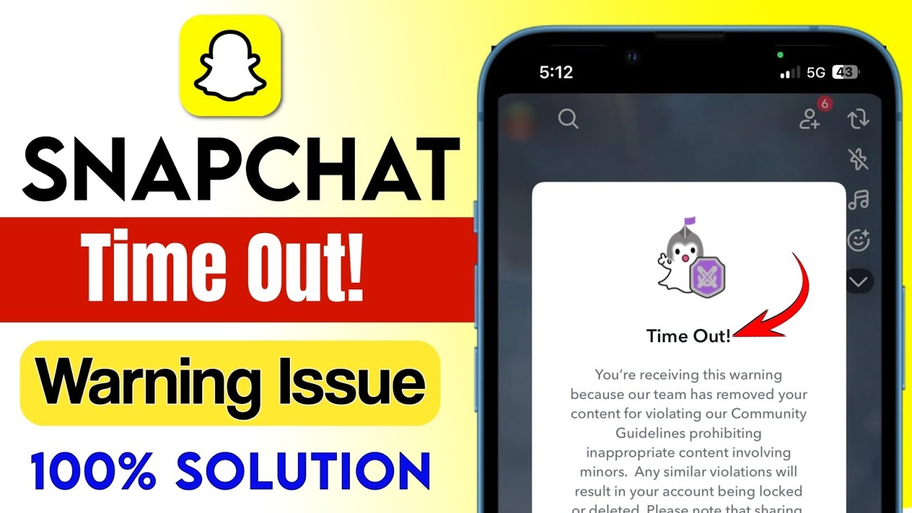 SnapChat Timeout Warning Problem Solution | You're receiving this warning because our team has found