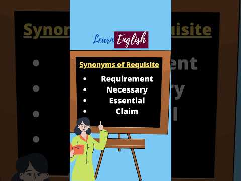 Synonyms of Requisite? | Requisite เคเคพ Synonyms? #shorts #learnenglishmeaning #synonyms #youtubeshort