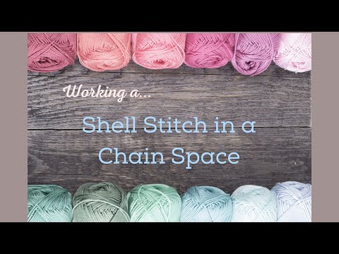 Crochet a Shell Stitch in a Chain Space