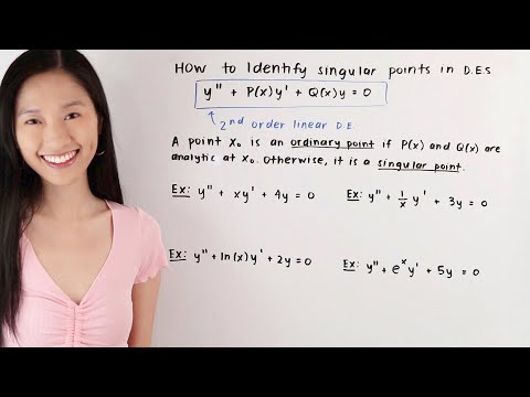Hoe je singuliere punten in differentiaalvergelijkingen kunt identificeren | Wiskunde met Janine