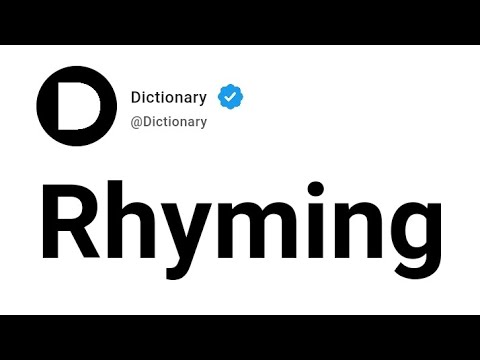 Rhyming Meaning In English