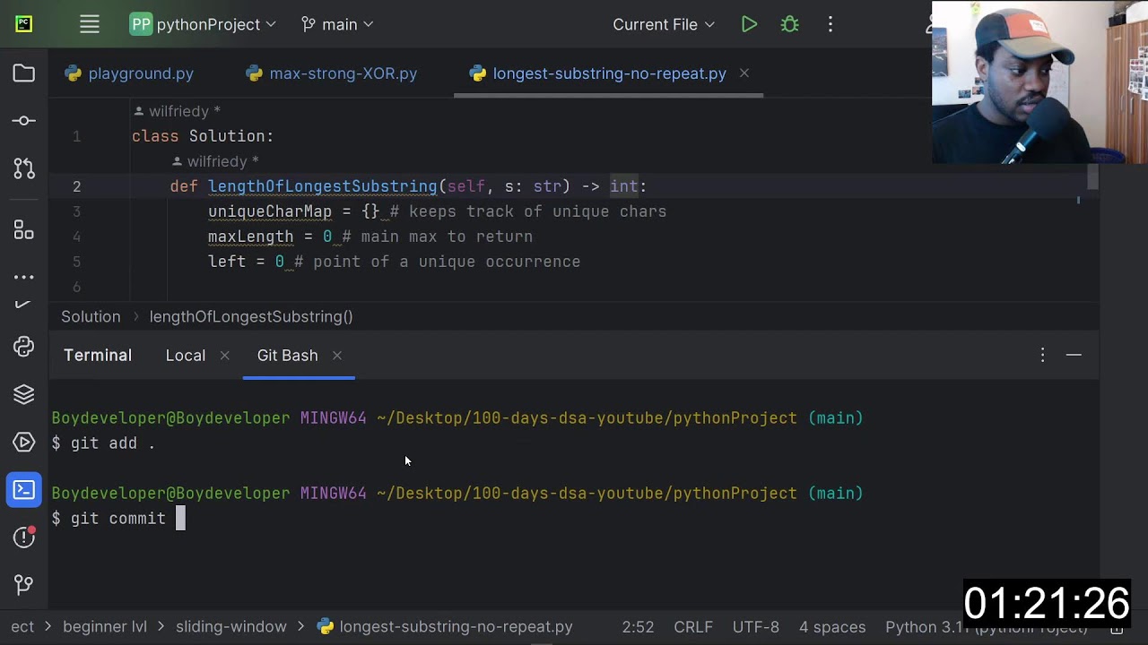 DAY 26/100 - 100 DAYS OF STUDYING DATA STRUCTURES AND ALGORITHMS - SLIDING WINDOW ALGORITHM