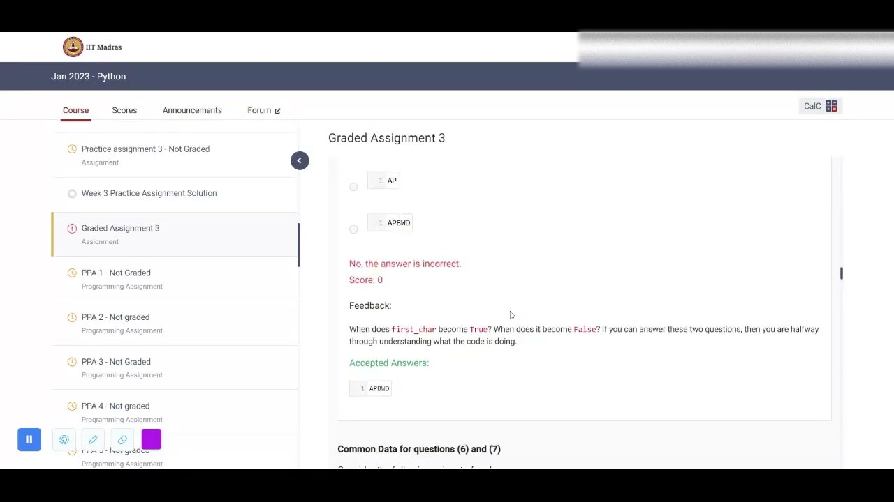 Week 3 - Graded Assignment Solution | Programming in Python