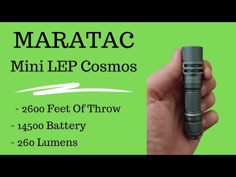 Maratac mini LEP Cosmos flashlight review - 1 x AA / 1 x 14500 ...