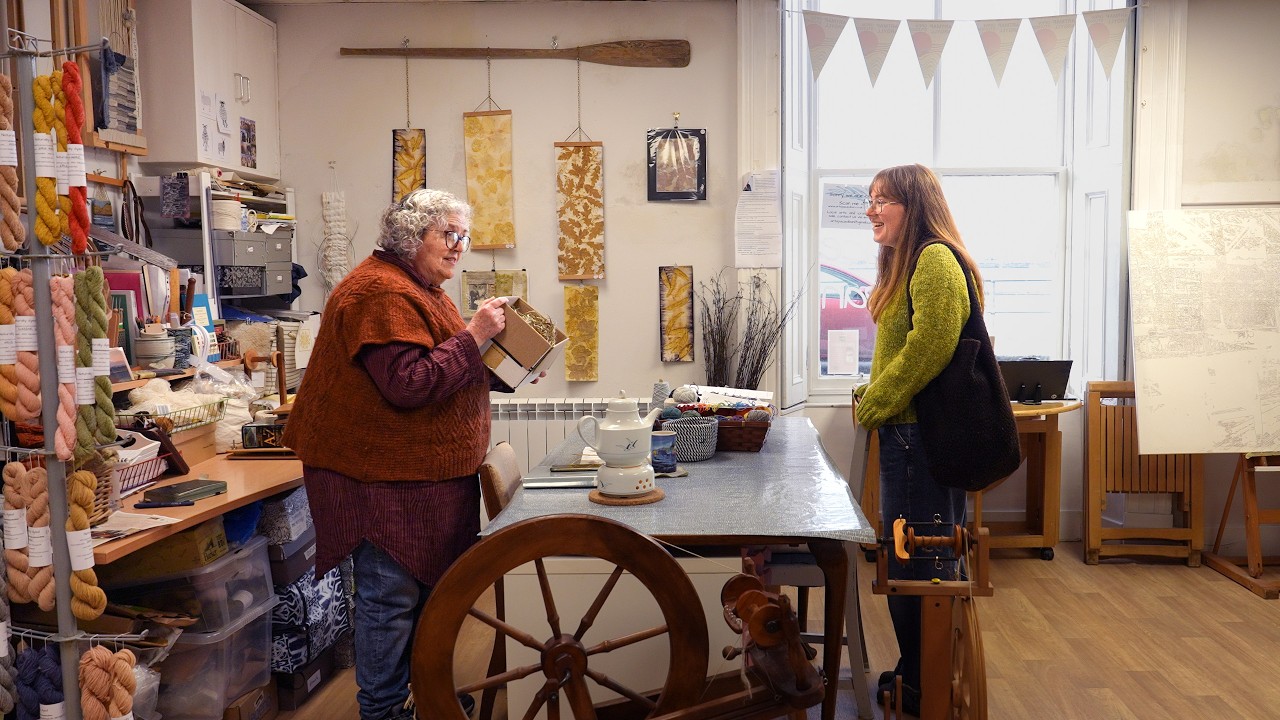 knitting across scotland • fibre studio tour, yarn shops & lots of projects