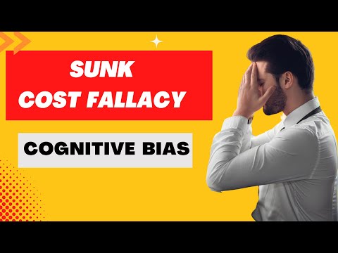 Sunk cost fallacy cognitive bias explained with example - Bias for loss aversion