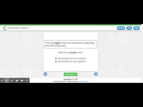 Flash Cards - Context Clues in Literature examples