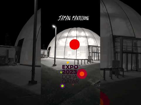 Konnichiwa! This is the Japan Pavillion at EXPO 2023 Al Bidda Park Doha, Qatar #dohaexpo2023