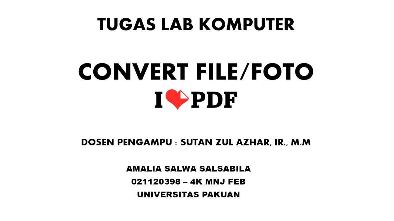 LAB KOMPUTER : TUTOR CONVERT PDF/FOTO