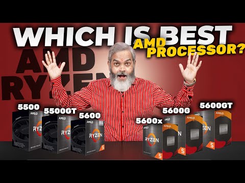Which is Best AMD Processor 2025 🔥 Ryzen 5500 vs 5500GT vs 5600 vs 5600x vs 5600G vs 5600GT