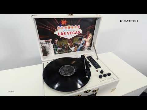 Elvis Presley EP1970 Record-Player by Ricatech, turntable, line in-out, USB, SD, Encoding function