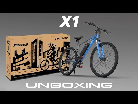 EMotorad X1 Blue 27.5 inches Single Speed Lithium-ion (Li-ion) Electric ...