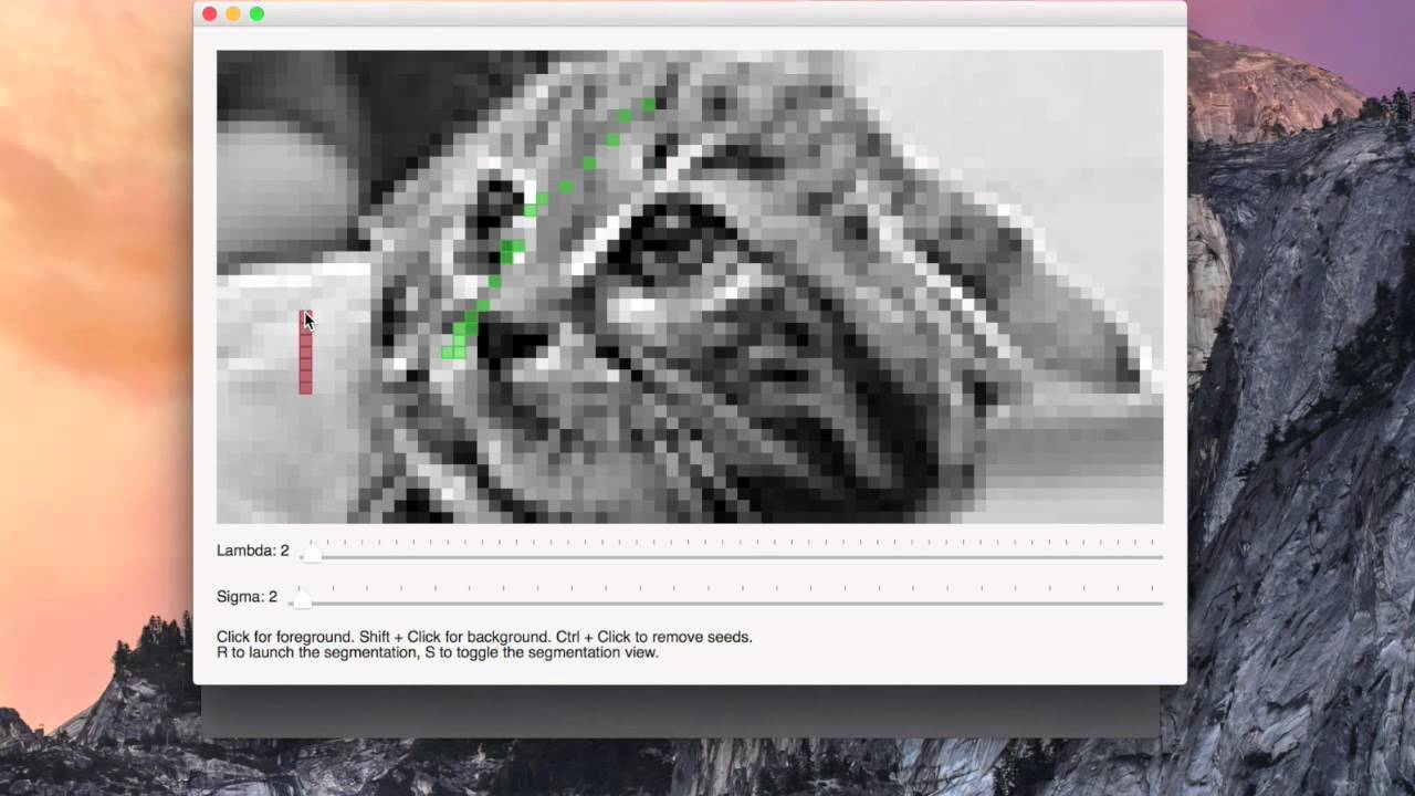 Interactive image segmentation - GUI demo