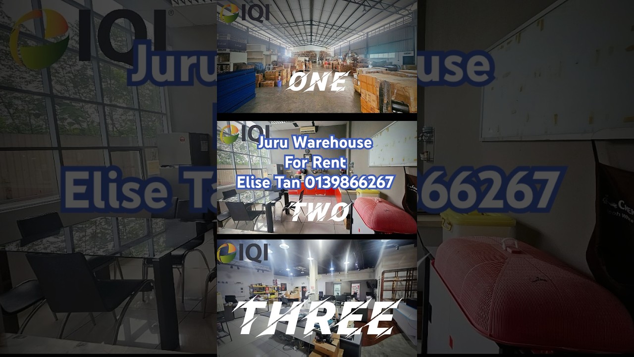 1 Acre Detached Factory Warehouse for Rent – Juru, Penang with basic renovation  马来西亚槟城柔府厂房工厂车间招租