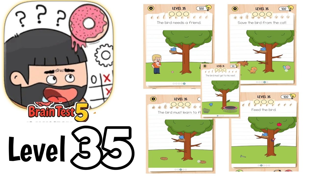 Brain test 5 level 35 Full Guide Walkthrough Solution