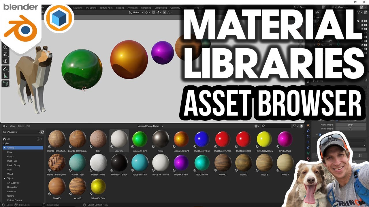 How to Create and Manage MATERIAL LIBRARIES in the Blender Asset Browser!