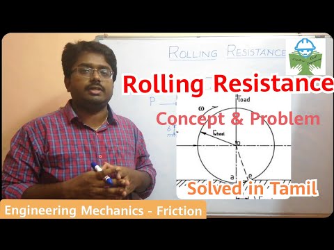 Rolling Resistance | Concept & Problem | Solved in Tamil | Engineering Mechanics