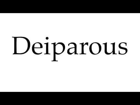 How to Pronounce Deiparous