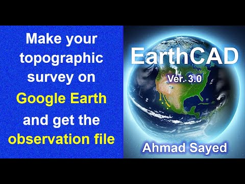 Make your topographic survey on Google Earth and get the observation file