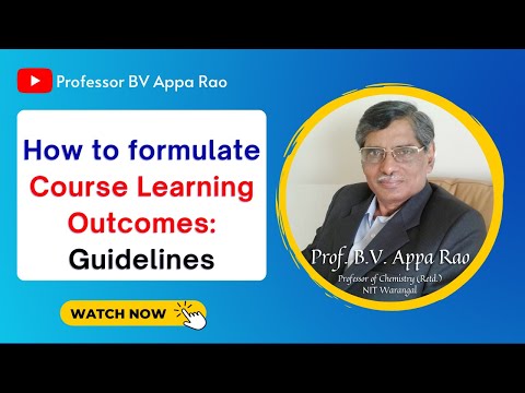 How to formulate Course Learning Outcomes - Guidelines