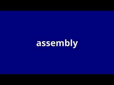 what is the meaning of assembly