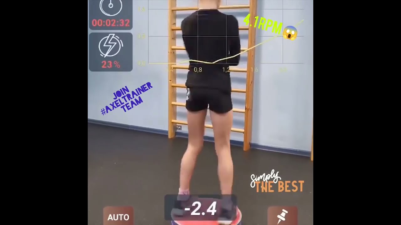 Axel Trainer Electric Spinner crazy 4 rotations per second, Figure skating jumps perfection training