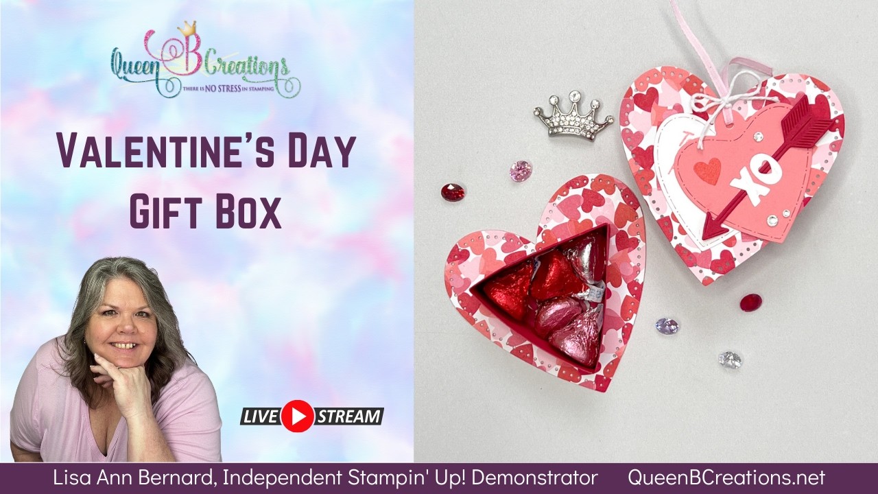 👑 Stampin' Up! Heart Shaped Valentine's Day Gift Box using the Endless Love Bundle