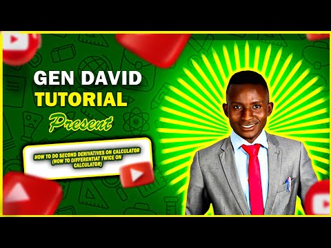 HOW TO DO SECOND DERIVATIVES ON CALCULATOR (HOW TO DIFFERENTIATE TWICE ON CALCULATOR)