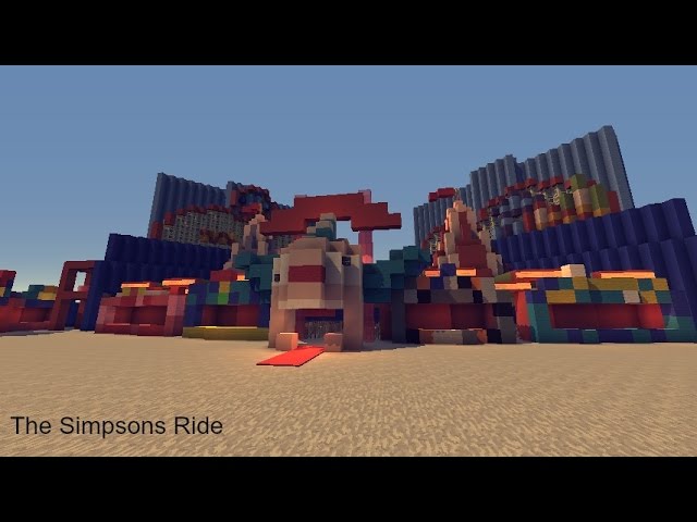 The Simpsons Ride Minecraft Map