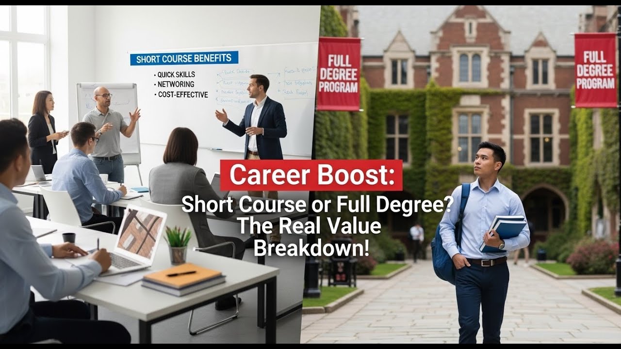 Career Boost: Short Course or Full Degree? The Real Value Breakdown!