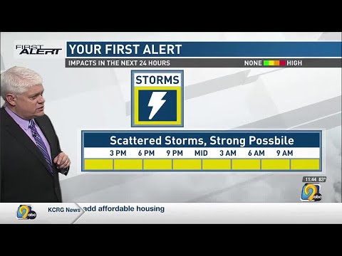 First Alert Forecast: Monday, Afternoon, June 16th