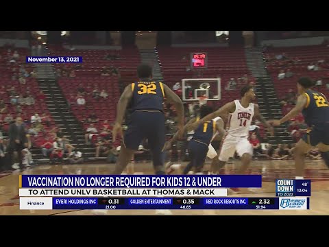 Kids under 12 no longer required to be vaccinated to attend UNLV Basketball games
