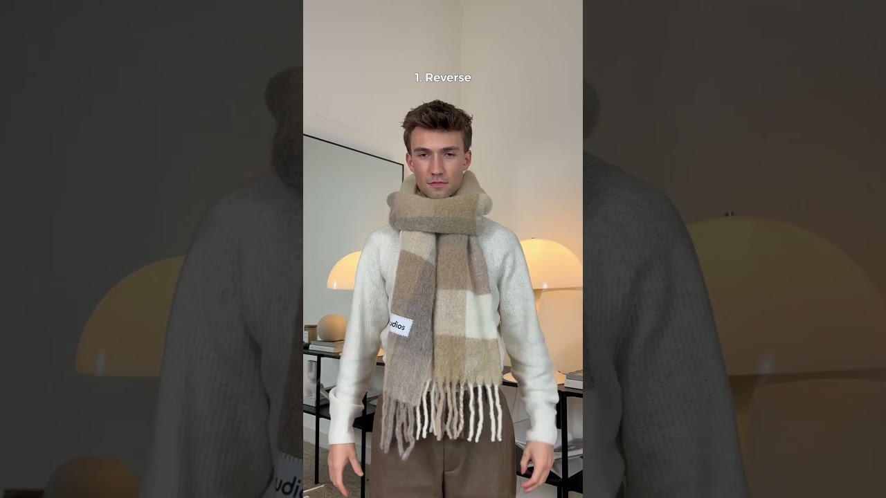 3 ways to perfectly tie your scarf this winter ❄️ Save for later 🧣 #menswear #fashion