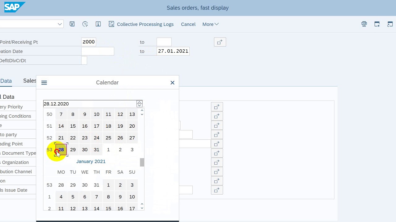 SCM600-Exercise 8.1 Collective Processing for Outbound Delivery  (SAP SD Tutorial)