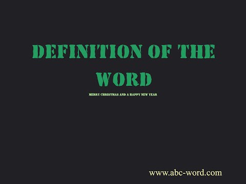 Definition of the word "Merry christmas and a happy new year"