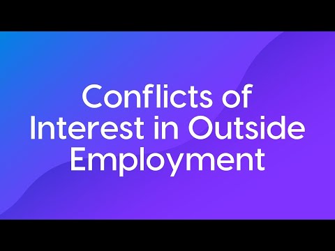 Conflicts of Interest in Outside Employment Course Trailer