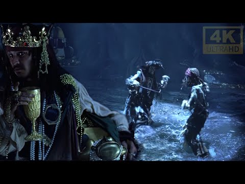Epic battle Of Captain Jack Sparrow and Captain Hector Barbossa BUT IN 4Kโ ๏ธ