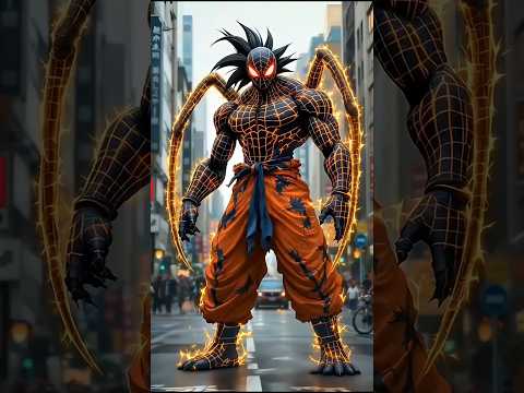 Goku β Spiderman ππ₯ Fight π’ Fusion #spiderman #goku #vfx