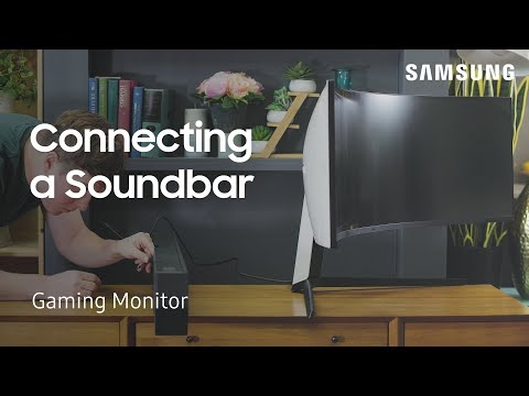 Connect a Soundbar to your Samsung G9 Monitor via HDMI for immersive audio | Samsung US