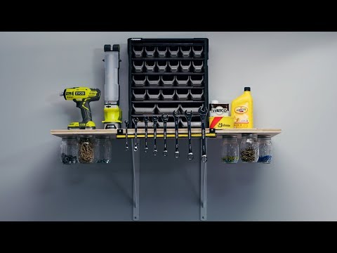 Easy Way to Build a Tool Shelf - Video