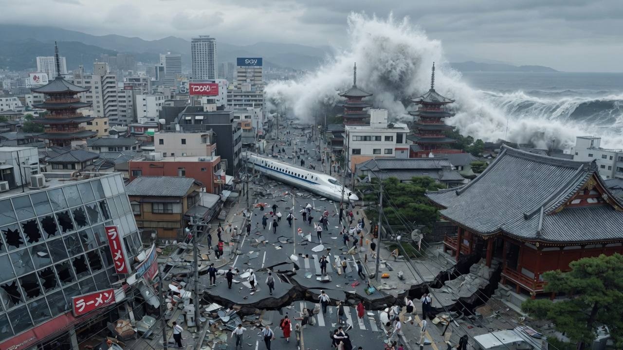 Japan in Chaos Now! Tsunami Waves Hits After Powerful 7.5 Earthquake — Mass Evacuations!