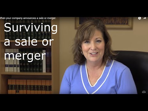 Going through a sale or merger as an employee.