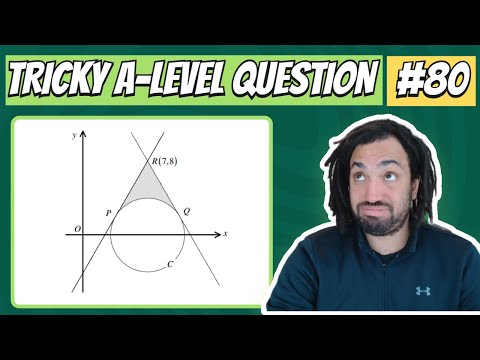 Circle, Tangent and Area | Tricky A-Level Maths Question #80
