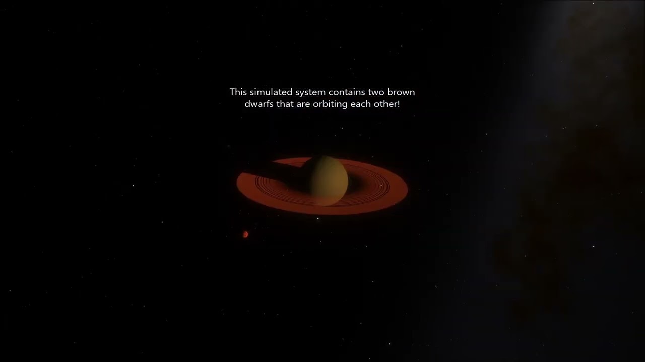 A Brown Dwarf Binary System in SpaceEngine!