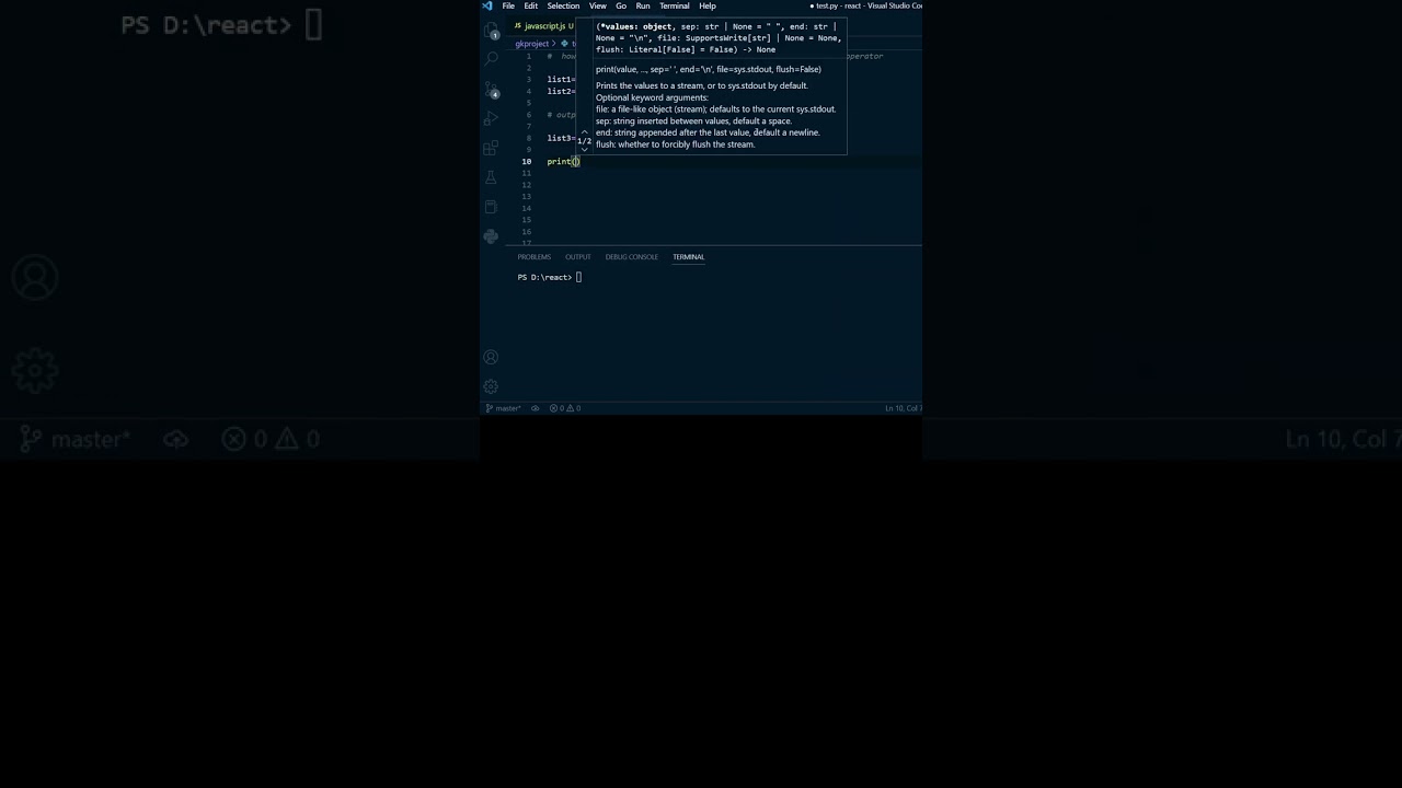 How to Concatenate Two Lists in Python Using the * Operator | Python Short Tutorial #shorts