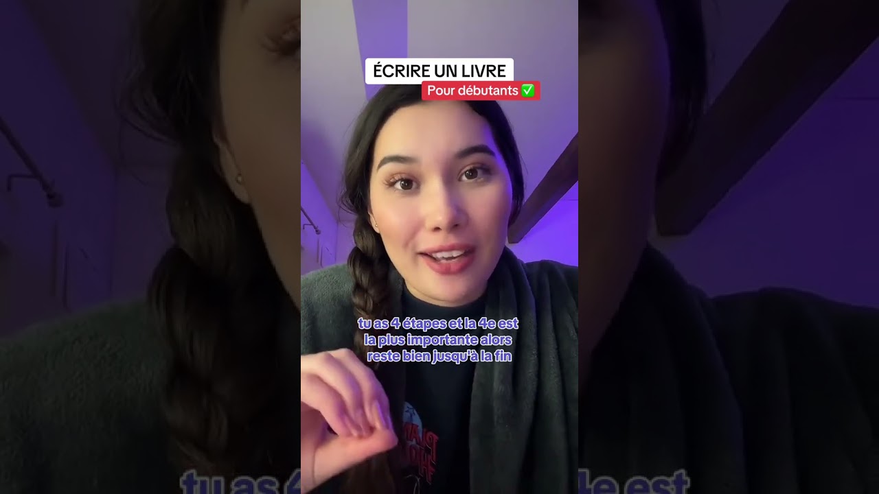 Je t'explique comment ecrire ton livre , meme si tu est debutant