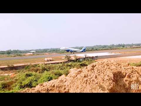 Agartala airport indigo flight takeoff...