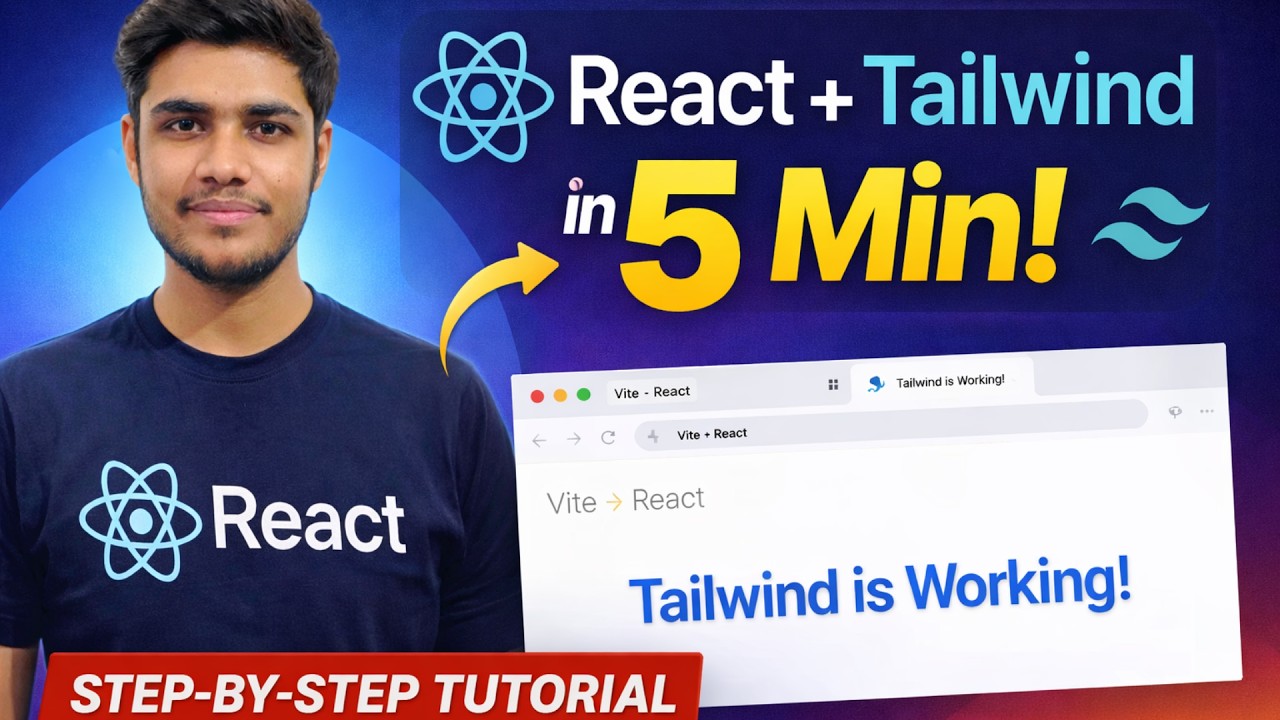 How to Install React with Tailwind CSS (Step-by-Step Guide)